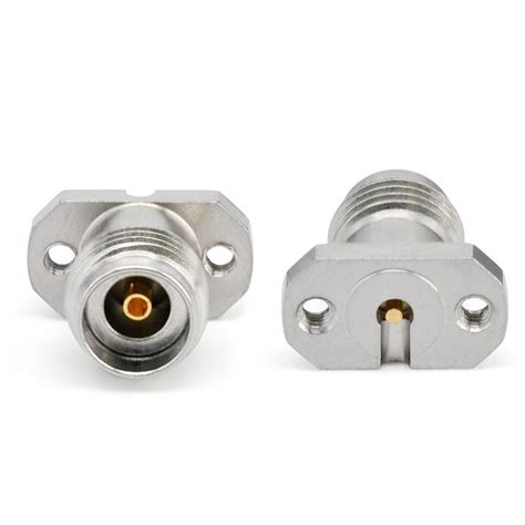 2 92mm Female Solderless Pcb Connector With 2 Hole Flange For Cpw Micr Flexi Rf Inc