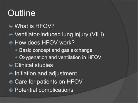 High Frequency Oscillatory Ventilation Pptx