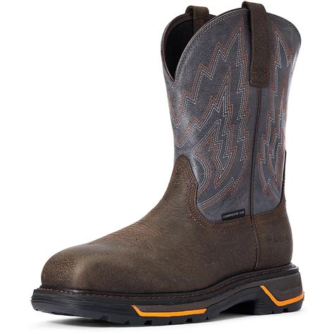 Ariat Mens Big Rig Composite Toe Work Boots Academy