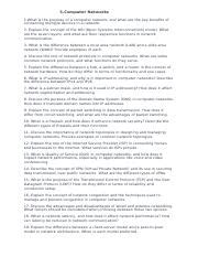 Understanding Computer Networks Protocols Hardware Security Course Hero