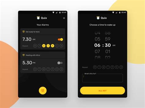 Quix Alarm App Ui Alarm App App Ui App