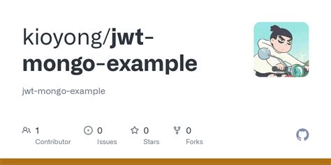 Github Kioyongjwt Mongo Example Jwt Mongo Example