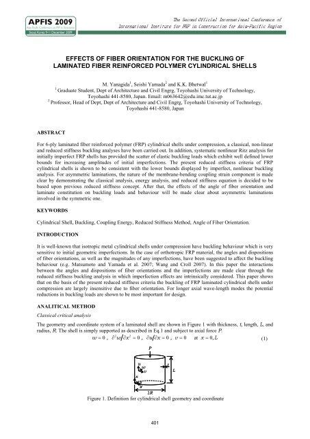 Effects Of Fiber Orientation For The Buckling Of Laminated Fiber