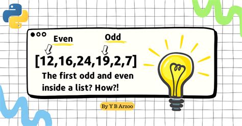 How To Find The First Even And Odd Occurring Numbers From A List In