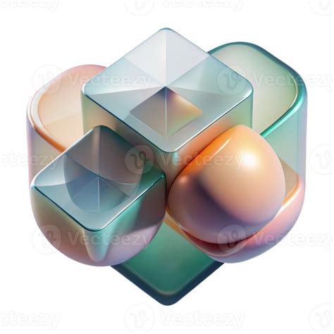 Dramatic Modern A Series Of Overlapping Translucent Geometric Shapes Creating A Sense Of Depth