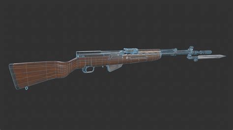 Sks Rifle 3d Model By Yn Delmund