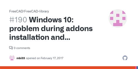 Windows 10 Problem During Addons Installation And Unpacking File FreeCAD Library Master Zip