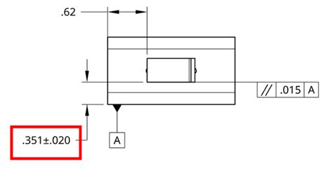 Correct Method For Dimensioning Parallelism From A Datum R
