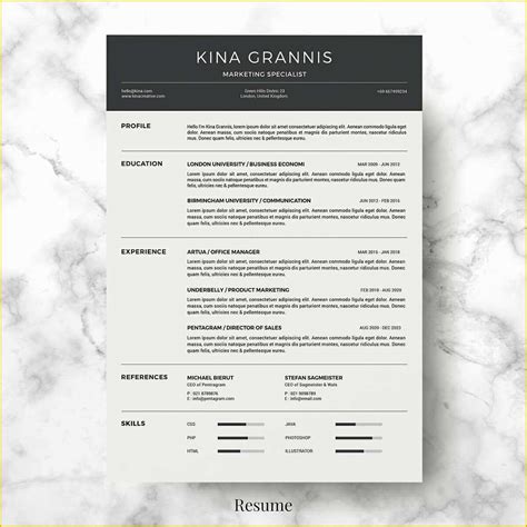Minimalist Resume Template Free Download Of Modern Resume Template For