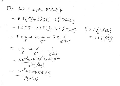 Solved Note Math 210 Differential Equations Laplace Transform