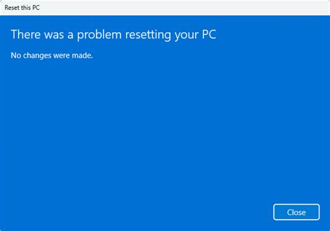 Wont Let Me Reset My Pc Microsoft Qanda