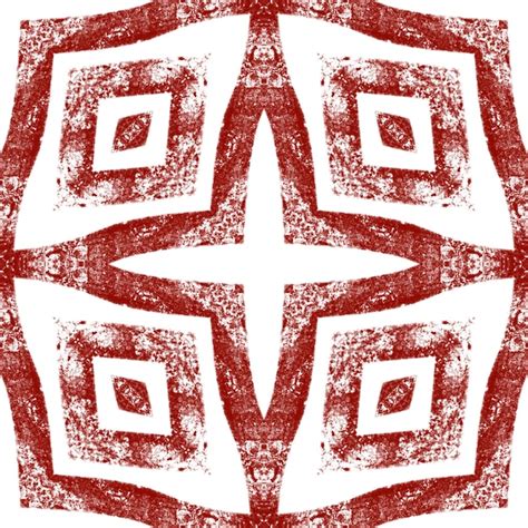 Premium Photo Geometric Seamless Pattern Wine Red Symmetrical