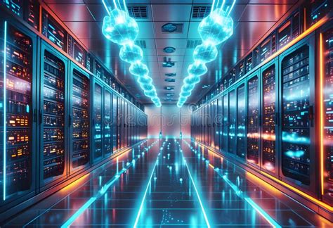 Network And Internet Communication Technology Concept Data Center