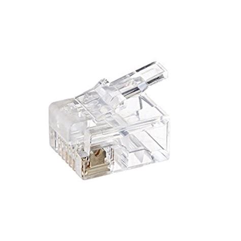 Modular Plug 6 Position 6 Conductor Pack Of 100 Cablelan