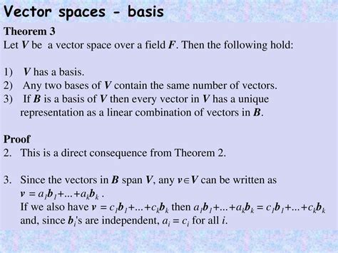 Vector Space Basis Theorem 3 Euclidean Vector Spaces Pdf