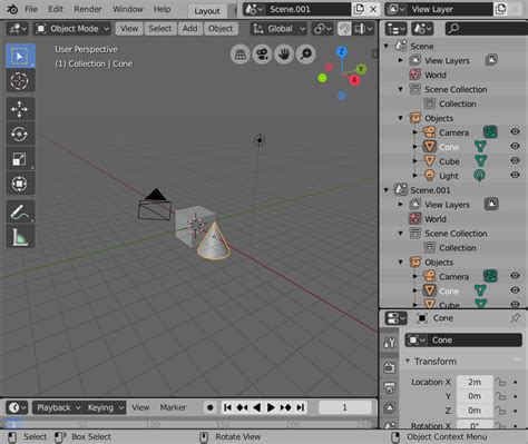 Workflow In Blender 2 8 How Do You Make A Local Instance Of An Object In Use By Multiple