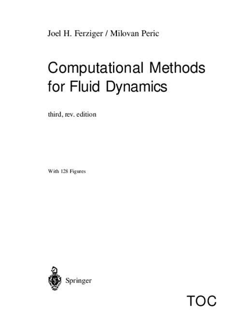 pdf computational methods for fluid dynamics