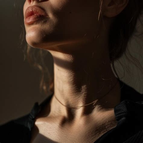 The Curve Of Beauty In The Shadows Premium AI Generated Image