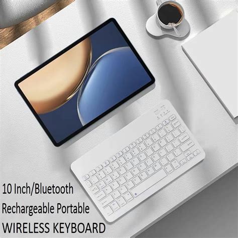 Cod 10 Inch Wireless Keyboard Rechargeable Ultrathin Bluetooth For Computer Tablet Phone