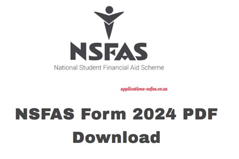 Nsfas Form 2024 Pdf Download Za