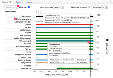 profile battery usage with batterystats and battery historian app
