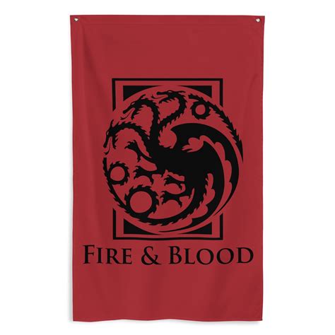 House Of The Dragon Targaryen Sigil Banner