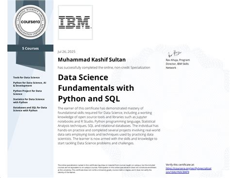 🎓 Proud To Announce Ive Completed The Ibm Specialization In Data