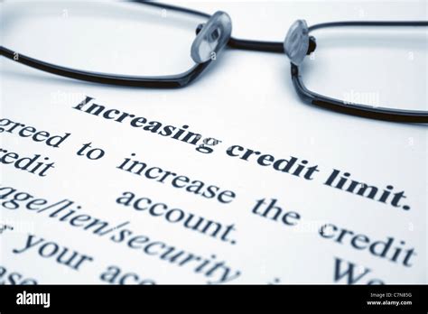 Increasing Credit Limit Stock Photo Alamy