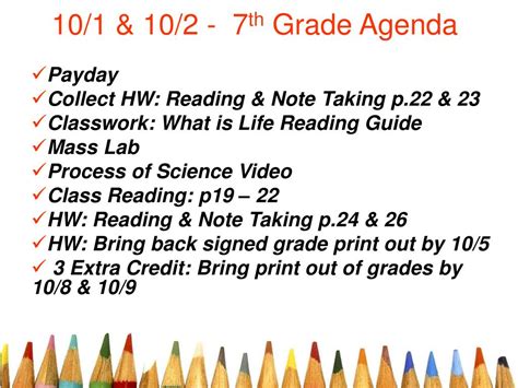 Ppt 10 1 And 10 2 7 Th Grade Agenda Powerpoint Presentation Free Download Id 4429355