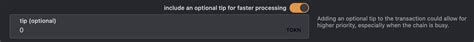 transactions how to disable tips with aura substrate and