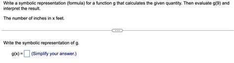 Solved Write A Symbolic Representation Formula For A