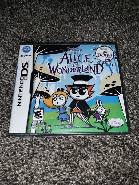 Disney Alice In Wonderland Tim Burton Nintendo DS Brand New Factory