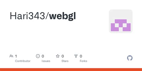 github hari343 webgl