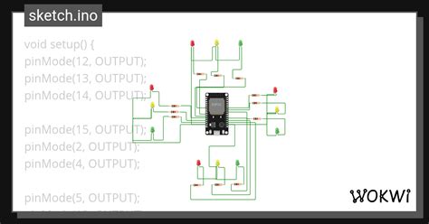 Lampu Merah Wokwi Esp32 Stm32 Arduino Simulator Lampu Merah Wokwi Esp32 Stm32 Arduino Simulator