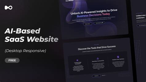 ai based saas website template figma