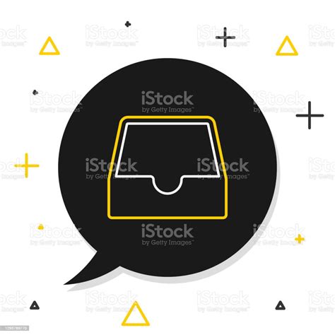 흰색 배경에 격리 된 라인 소셜 미디어 받은 편지함 아이콘 소셜 네트워크 요소 기호 다채로운 개요 개념 벡터 아이콘에 대한 스톡
