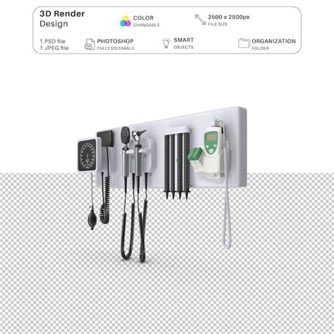 Premium Psd Combination Spanner Set Storage Clip 3d Modeling Psd File