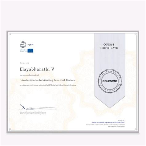 elaya bharathi on linkedin iot coursecompletion architecturedesign