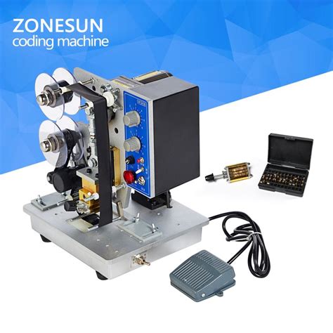 Semi Automatic Electric Hot Stamp Ribbon Code Printer Ribbon Coder Hp