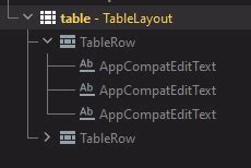Java How Can I Add A Row To A Table In Android Studio Stack Overflow