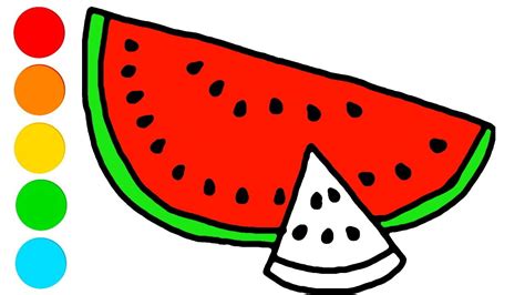 Як намалювати Кавун малюнки для дітей Youtube