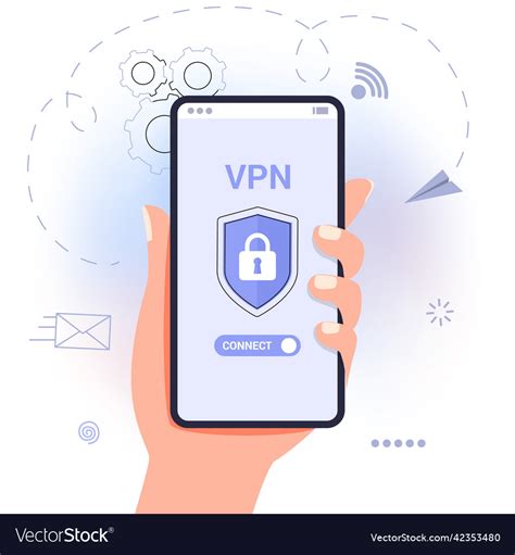 Protected Connection Secure Protocol Vector Image