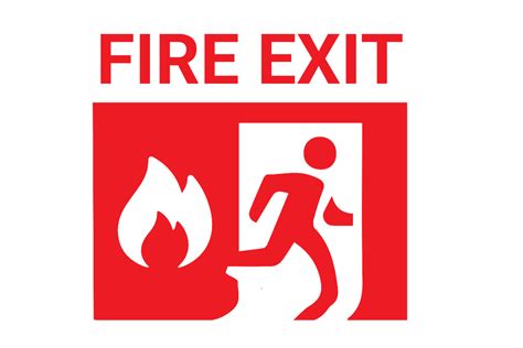 Free Fire Exit Sign Template To Edit Online