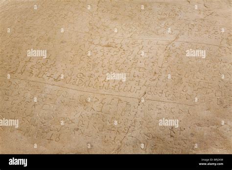 The Ashoka Edicts Ancient Inscriptions Written In The Brahmi Script And Pali Languages In