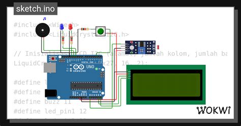 Sistem Anti Maling Wokwi Esp32 Stm32 Arduino Simulator