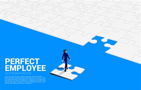 직소 조각을 걷는 사업가와 사업가의 실루엣 완벽한 채용의 개념 인적 자원 올바른 사람을 올바른 직업에 배치하십시오 개념에 대한 스톡 벡터 아트 및 기타 이미지 Istock