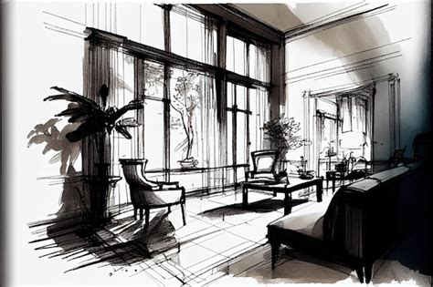 Dibujos Arquitectónicos Abstractos Foto Premium