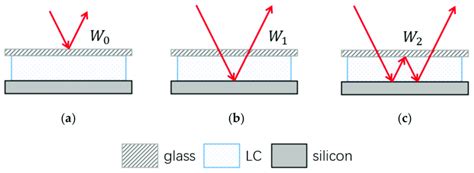 Different Reflection Paths In The Lcos Device A Front Reflection