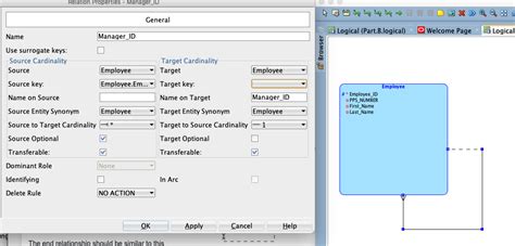 Oracle Data Modeller Recursive One To Many Relationship Stack Overflow