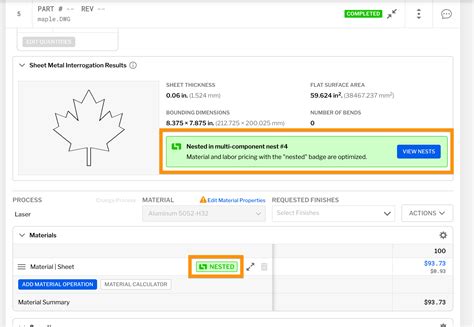 Multi Component Sheet Metal Nesting